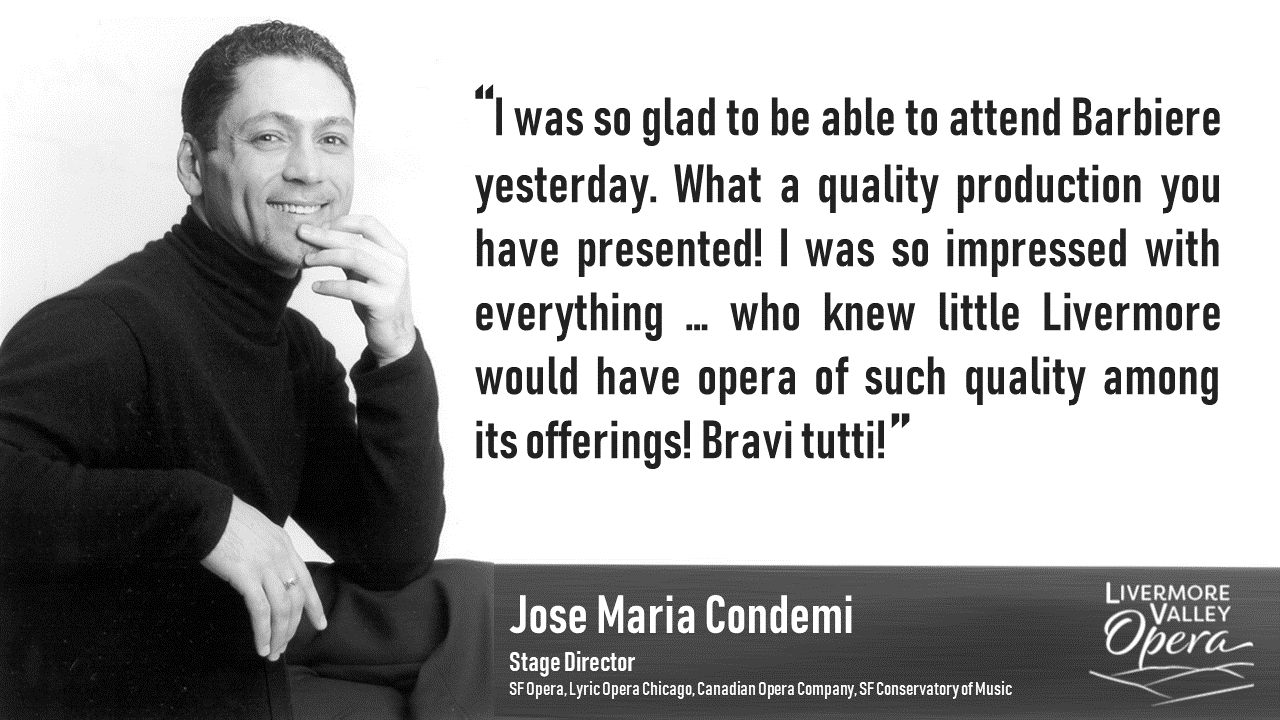 Jose Condemi at the Barber of Seville - LV Opera